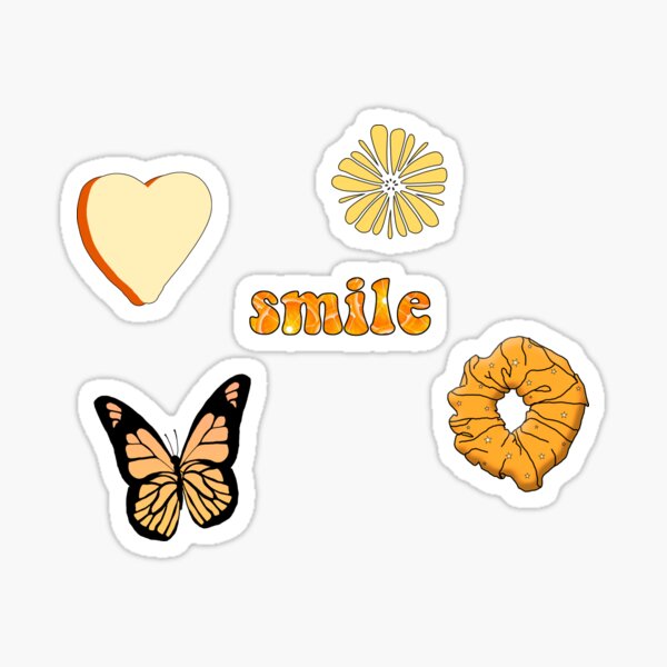 "summer orange sticker pack" Sticker for Sale by brookeallen- | Redbubble