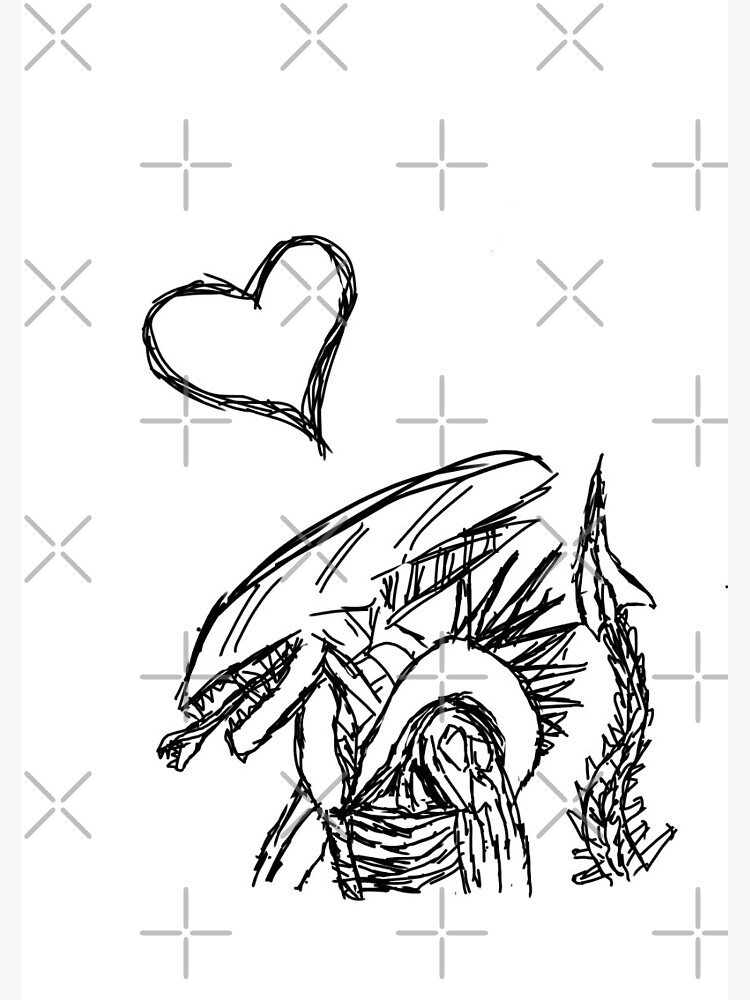 "Xenomorph Love" Sticker for Sale by empressbleu | Redbubble