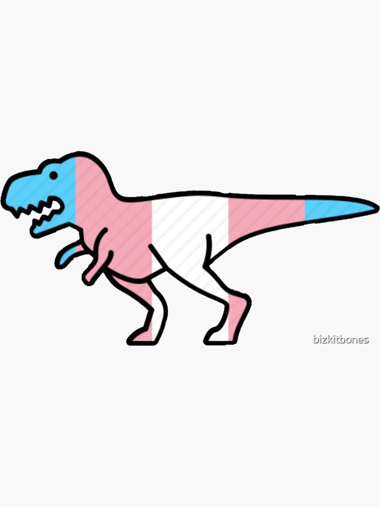 "TRANSaurus Rex" Sticker by bizkitbones | Redbubble