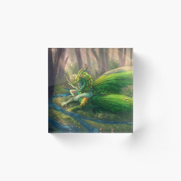 "Wings of Fire - Sundew and Willow" Acrylic Block for Sale by ...