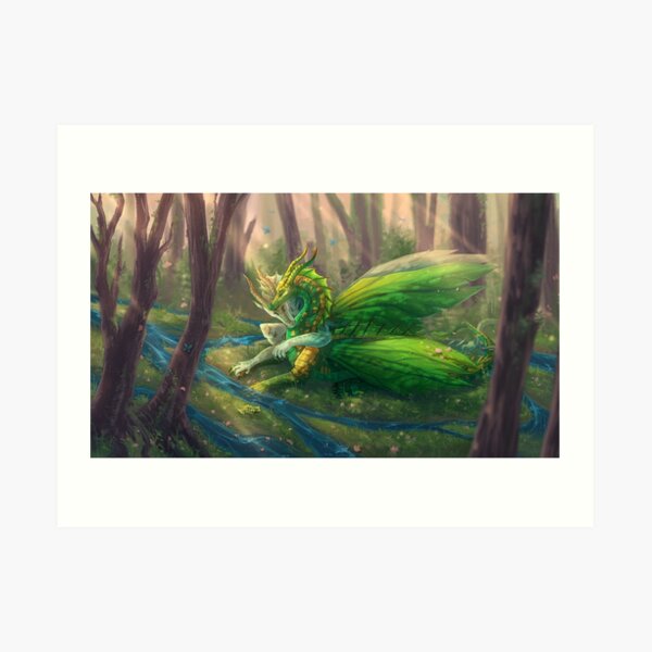 "Wings of Fire - Sundew and Willow" Art Print by Biohazardia | Redbubble