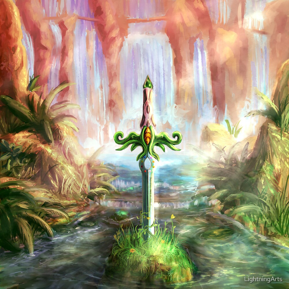 "Spectrum of Mana: Sword in the Stone" by LightningArts | Redbubble