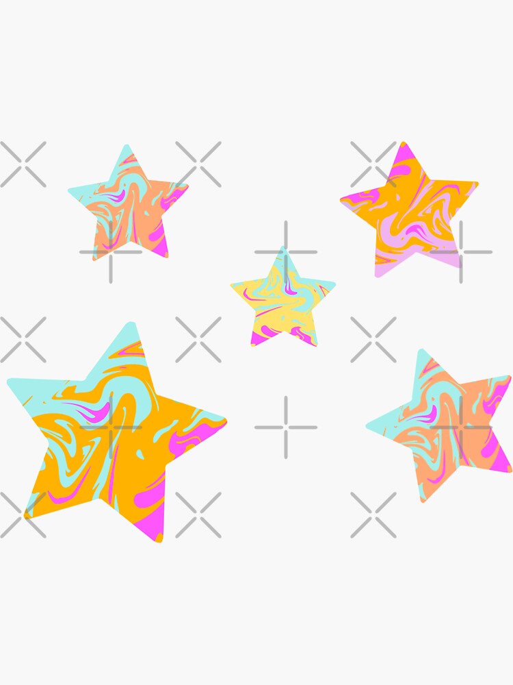 "star sticker pack" Sticker by evgnm123 | Redbubble