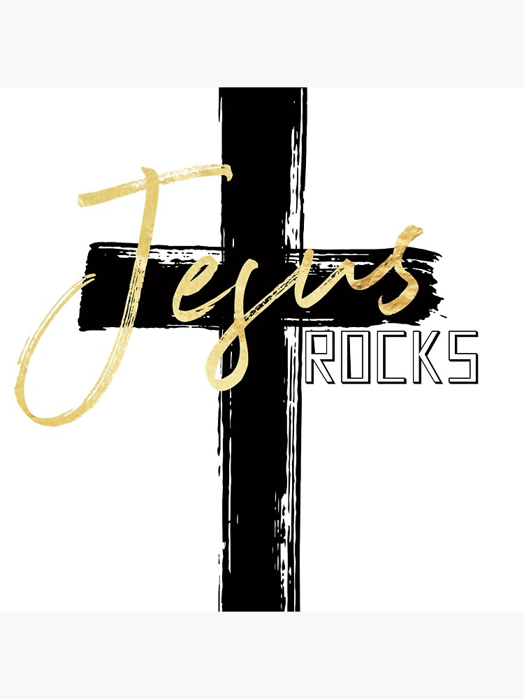 "JESUS ROCKS LOGO " Poster by JESUSROCKSUS | Redbubble