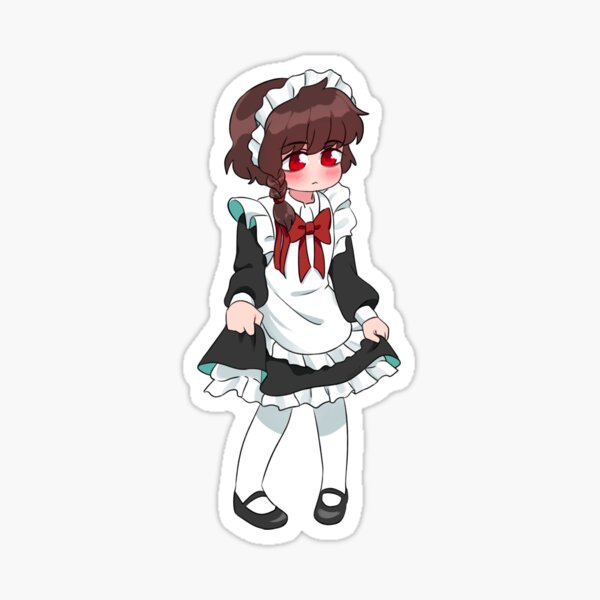 "Cute Maid" Sticker by chelsan10 | Redbubble
