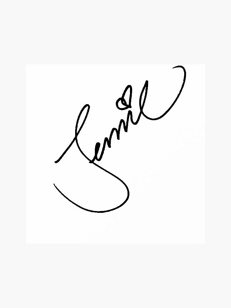 Pegatina «Blackpink Jennie Signature» de ikurr | Redbubble