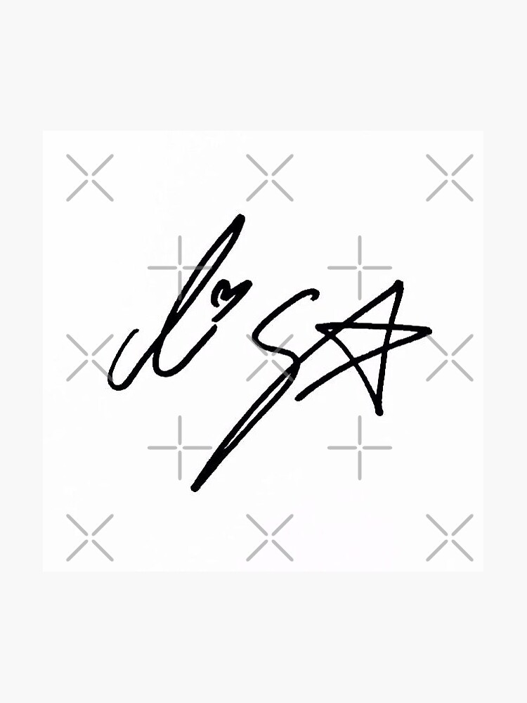 "Blackpink Lisa Signature " Sticker for Sale by ikurr | Redbubble