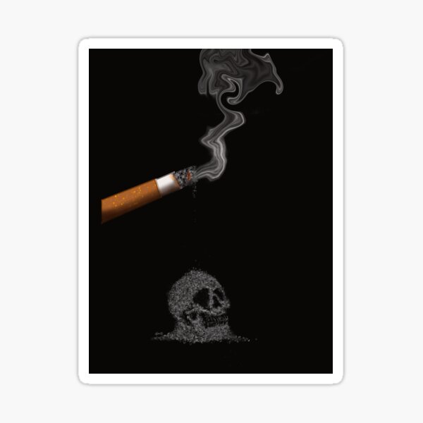 "Smoking Kills" Sticker by SalutDamour | Redbubble