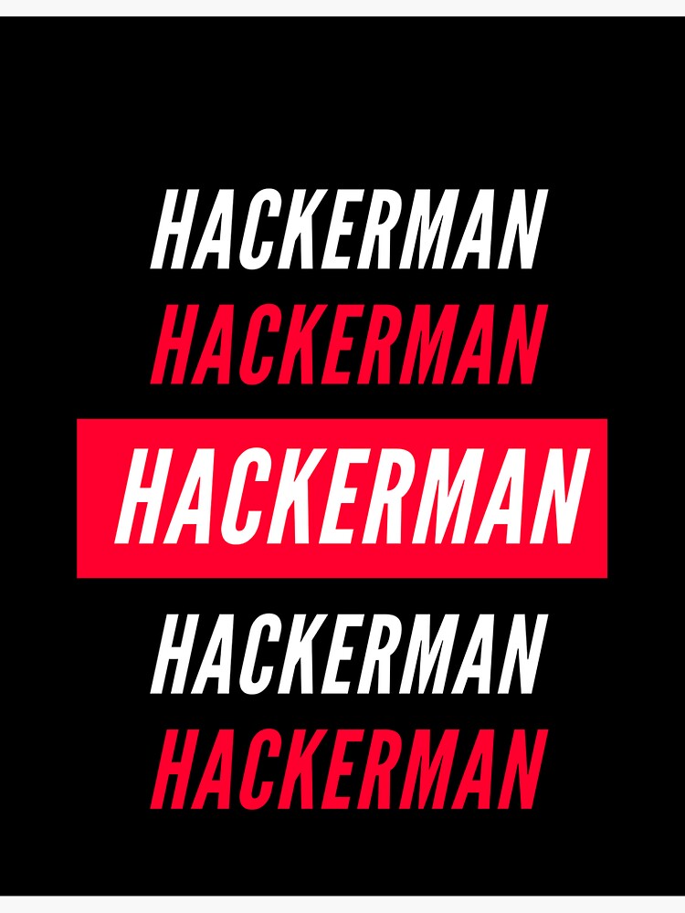 "HACKERMAN Mr.Robot Tshirt Mask Flask Cup Top Prints" Sticker by ...