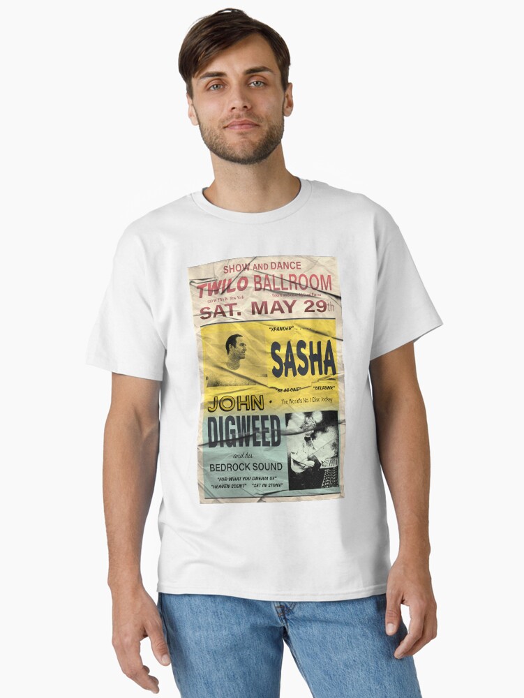 "Sasha and John Digweed Twilo Retro Poster" Classic T-Shirt for Sale by ...