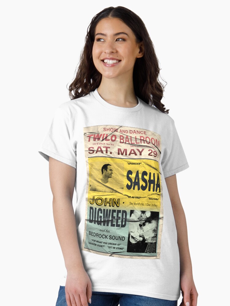 "Sasha and John Digweed Twilo Retro Poster" Classic T-Shirt for Sale by ...