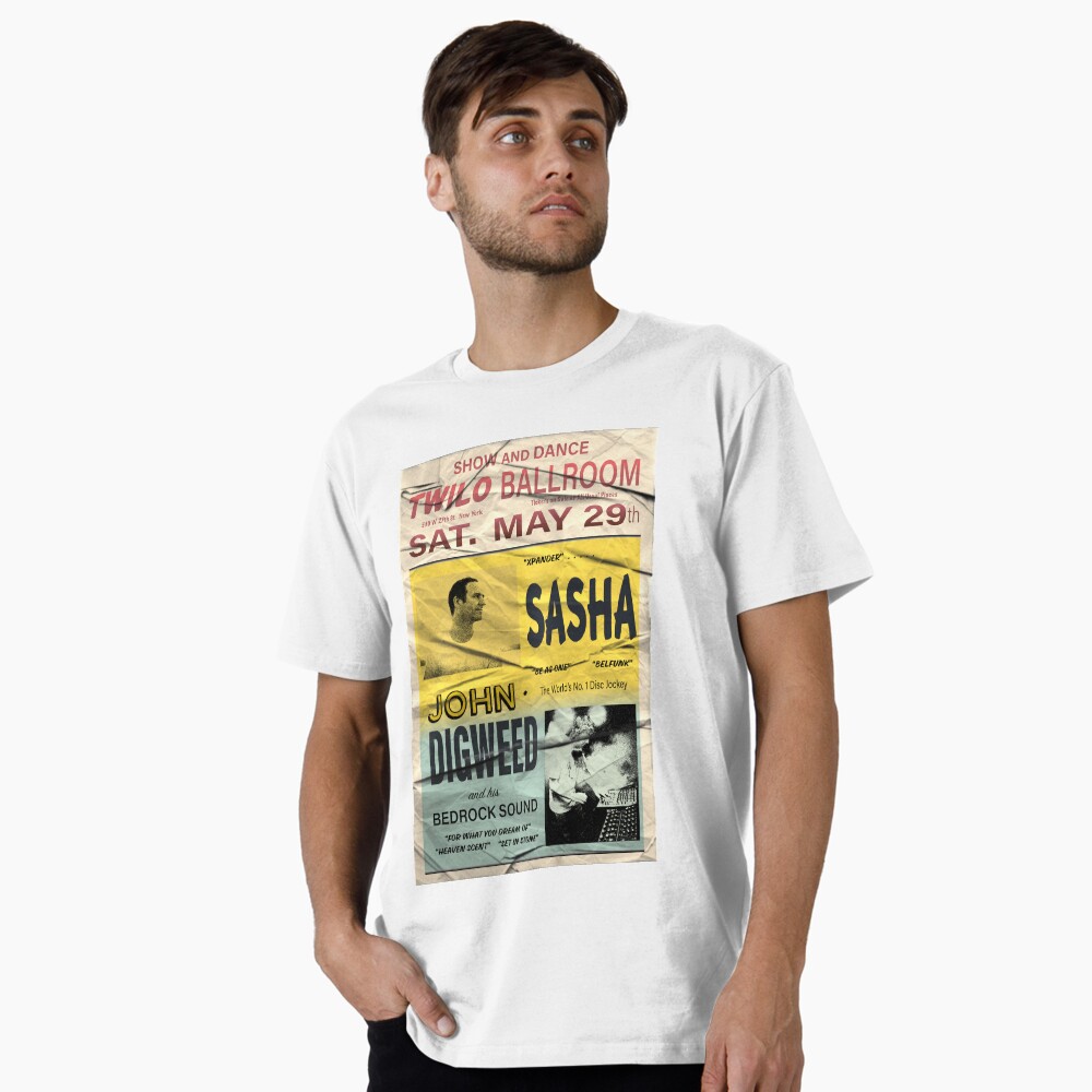 "Sasha and John Digweed Twilo Retro Poster" Classic T-Shirt for Sale by ...
