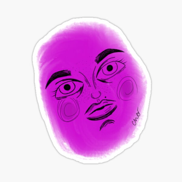 "Pink Lady" Sticker for Sale by SpookyCrafts | Redbubble