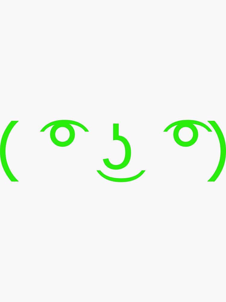 "Smirk face - Emoji, green" Sticker for Sale by annbos | Redbubble