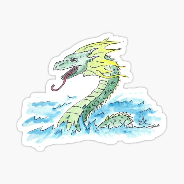 "Sea Serpent" Sticker for Sale by Shanae539 | Redbubble