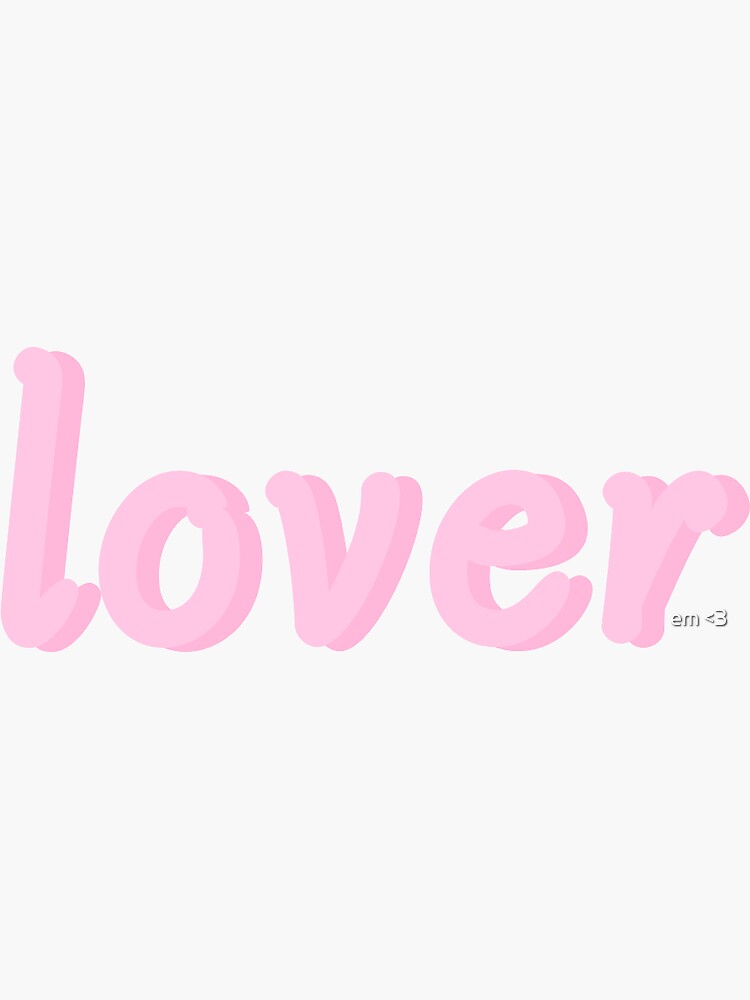 "lover" Sticker for Sale by eka2003 | Redbubble