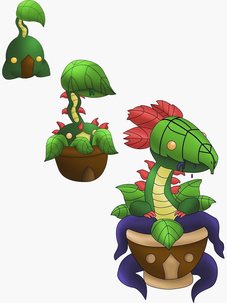 Pegatina «Custom Dragon/Grass Pokemon Evolution Line» de TokenOfHoN ...