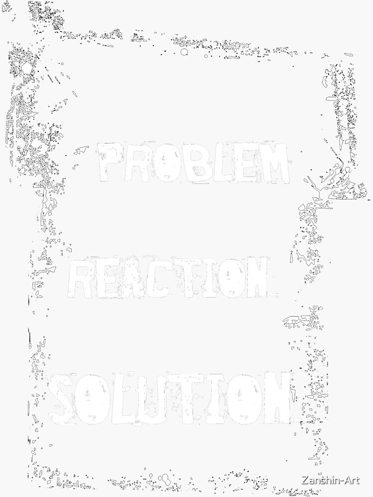 "Problem Reaction Solution" Sticker by Zanshin-Art | Redbubble