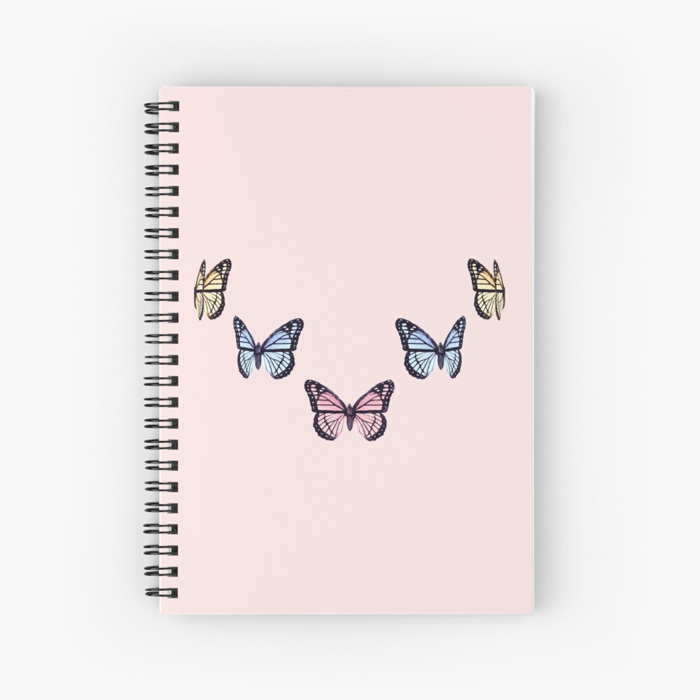 "Flying Pastel Butterfly" Spiral Notebook for Sale by trajeado14 ...