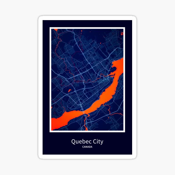 "Quebec City Map Print, Quebec City Map Poster, Quebec City Map Wall ...