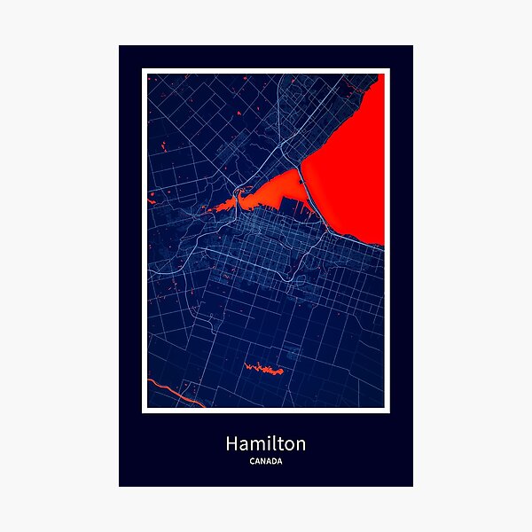 "Hamilton City Map Print, Hamilton City Map Poster, Hamilton City Map ...