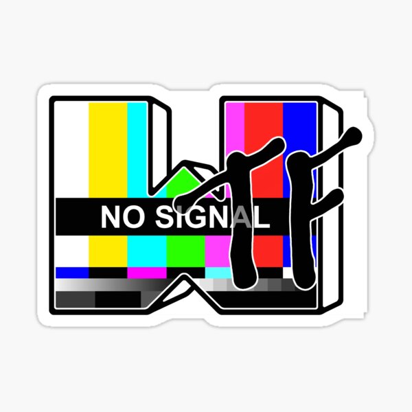 "WTF No signal Test Screen" Sticker by DutchDesign2020 | Redbubble