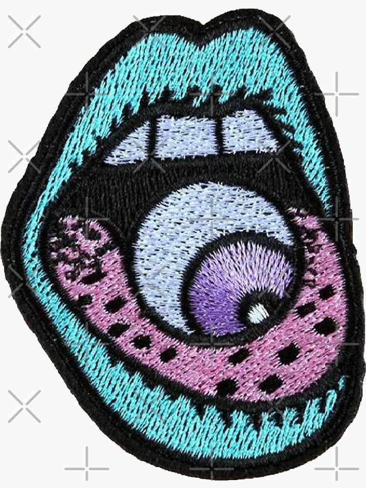 "Eyeball Mouth Sticker" Sticker for Sale by designolo | Redbubble