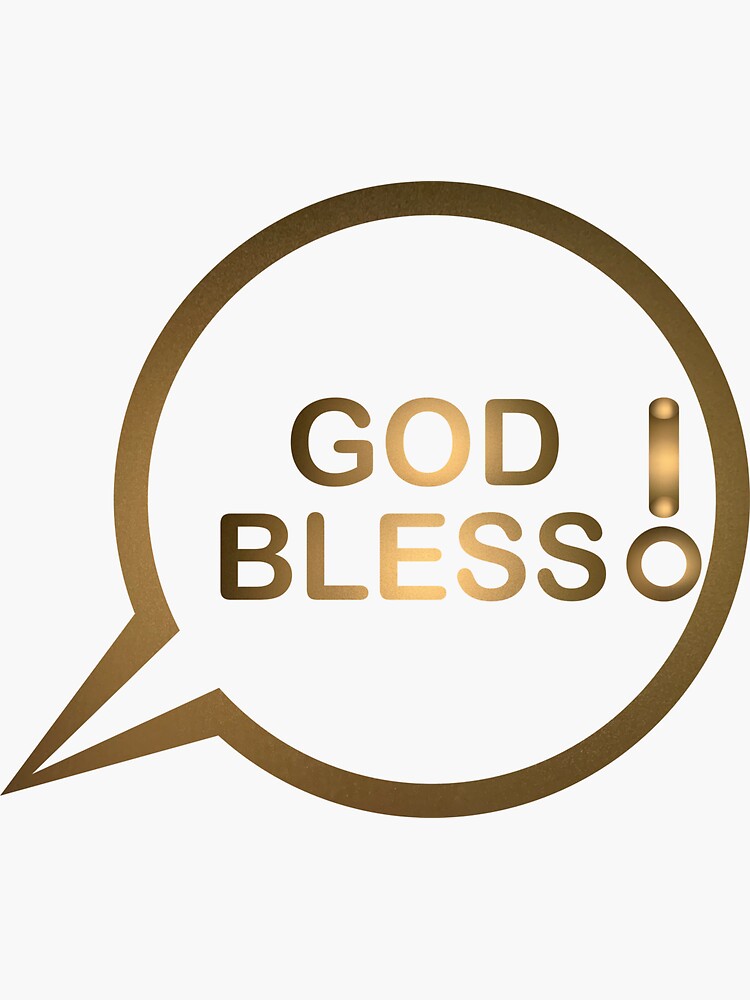 "GOD BLESS!-LUXURY GOLD SPECIAL EDITION( 3D EFFECT )-MY WORD BUBBLE ...