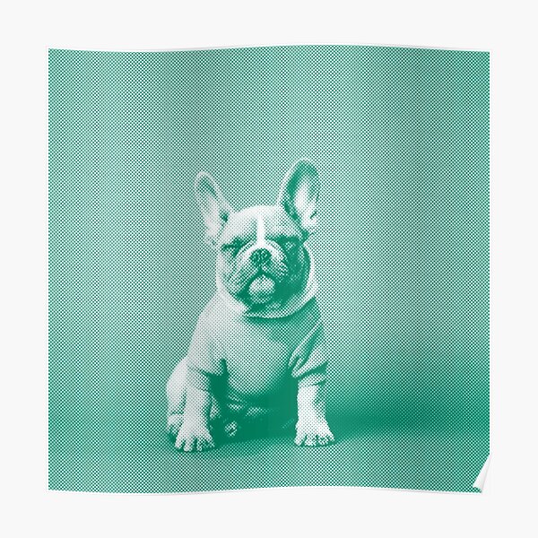 "Frenchie Pixels" Poster by fwenchie | Redbubble