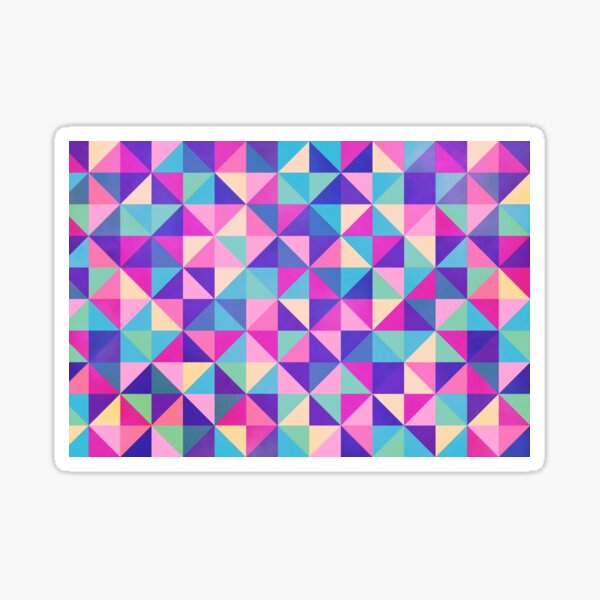 "Colourful Geometric Pattern" Sticker for Sale by believeluna | Redbubble