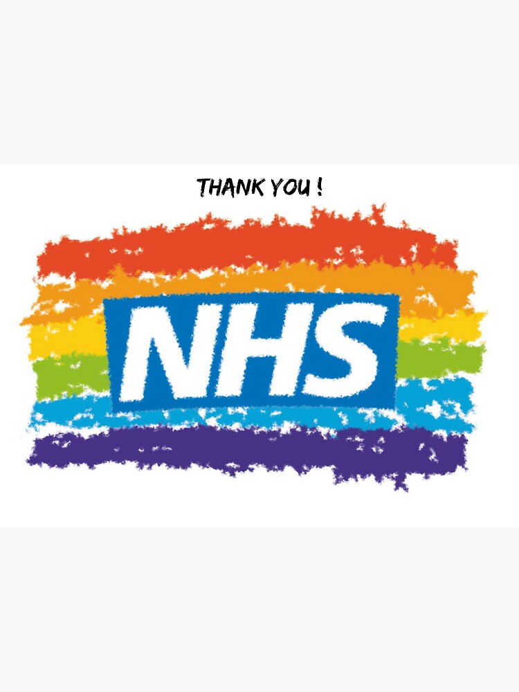 "Thank you NHS" Sticker for Sale by DawieDesigns | Redbubble