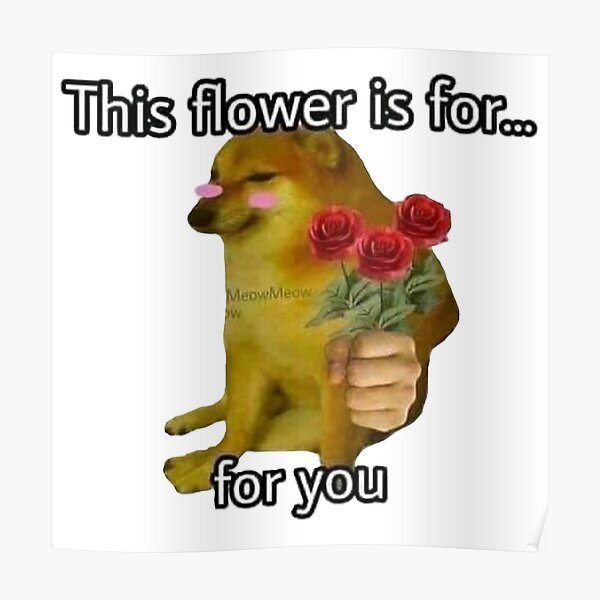 Póster «Cheems enamorados» de ManabuKun | Redbubble