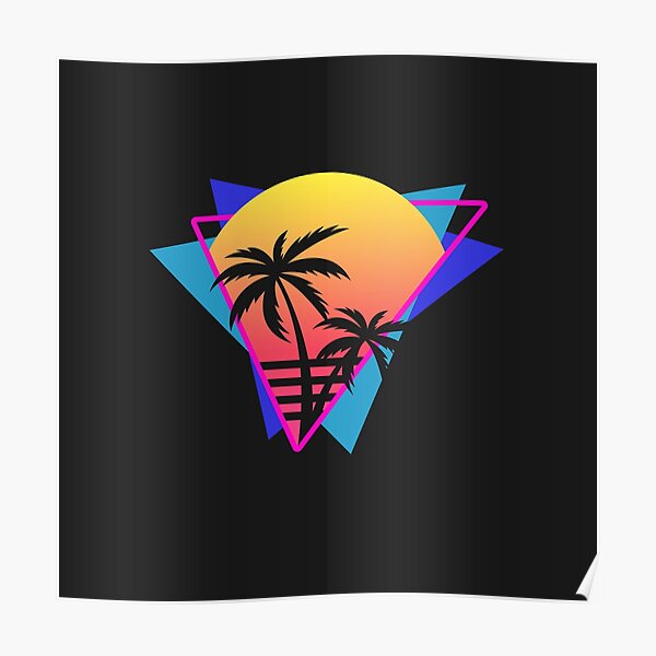 "Miami Vice Retro Wave Graphic 80's" Poster for Sale by artandroam ...