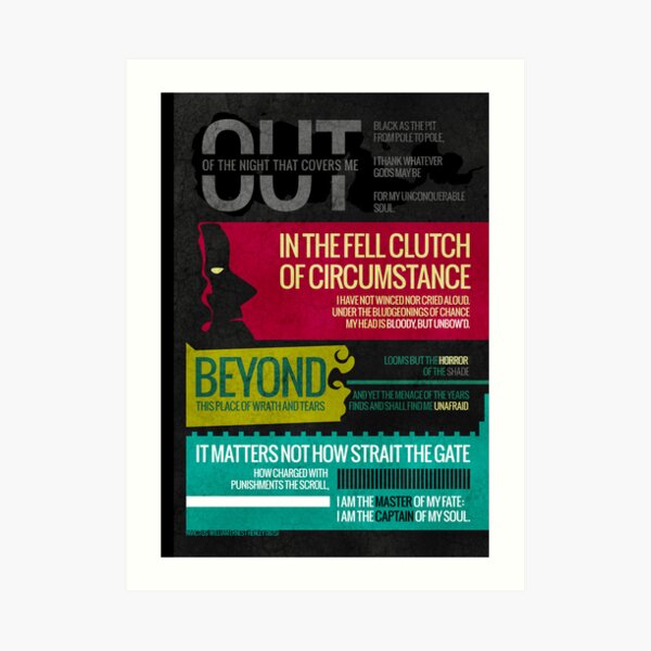 Invictus Wall Art | Redbubble