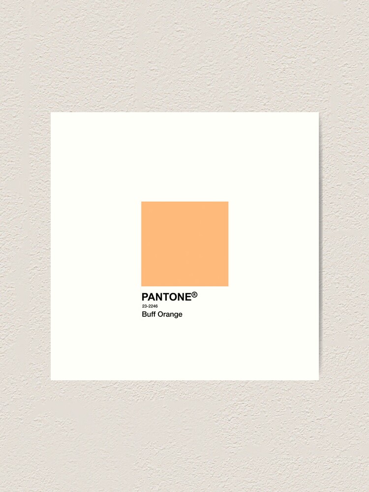 "Buff Orange Pantone Sticker " Art Print by AnthonySlewh | Redbubble