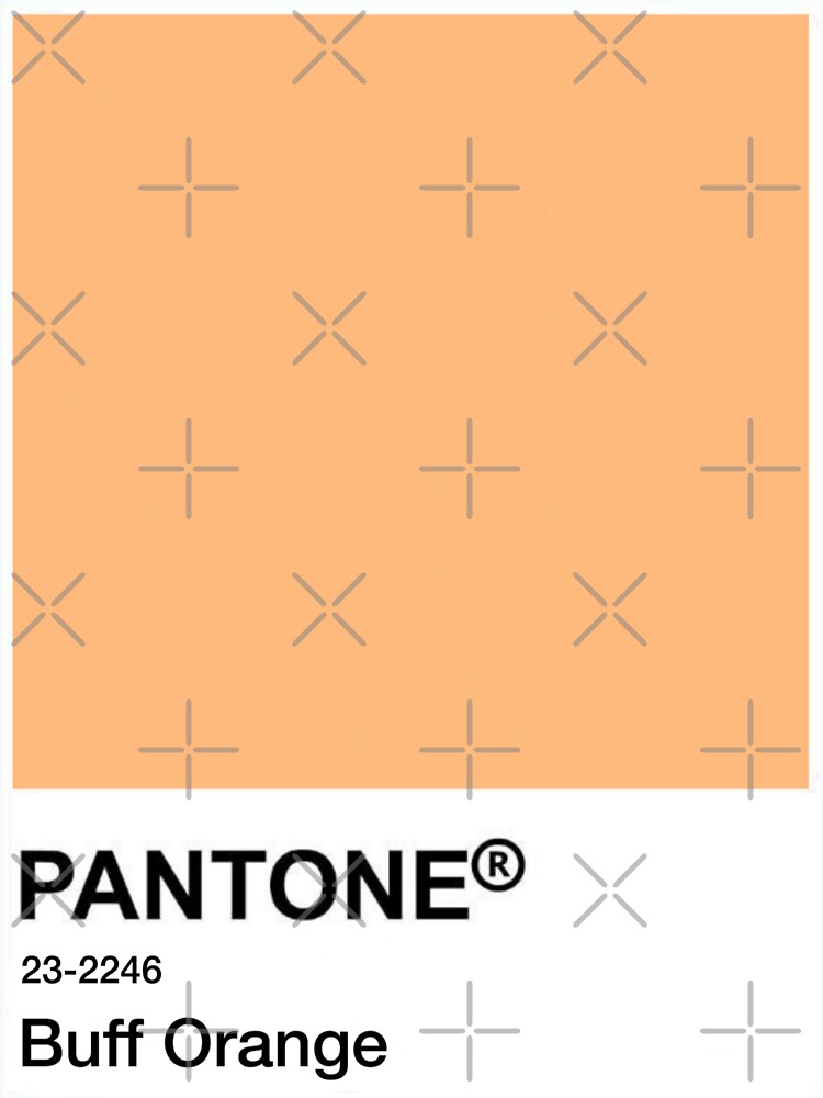 "Buff Orange Pantone Sticker " Sticker for Sale by AnthonySlewh | Redbubble