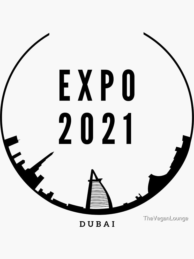 "Dubai EXPO 2021" Sticker for Sale by TheVeganLounge | Redbubble