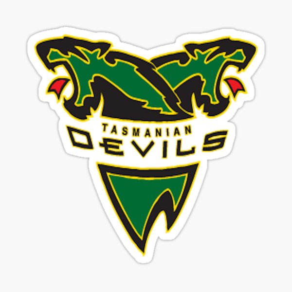 "Tasmanian devils football club | AFL footy" Sticker by Gatsbird Design ...