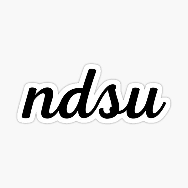 "NDSU cursive" Sticker by lexa-reid | Redbubble