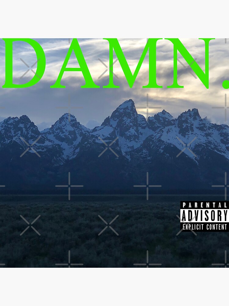 "Kendrick x Kanye | ye x DAMN no.1" Sticker by FANTANAMOBAY | Redbubble