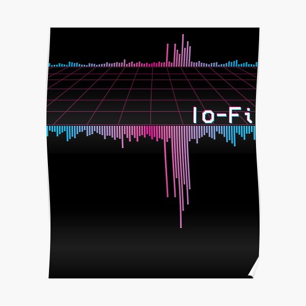 " Soundwave Grid Lo Fi " Poster for Sale by ghost888 | Redbubble