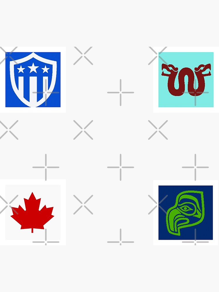 "Civilization VI Icons - North America" Sticker for Sale by Bieleckia ...