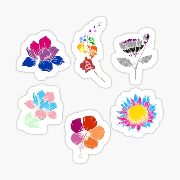 "lgbt flowers pack" Sticker for Sale by arvinchristian | Redbubble