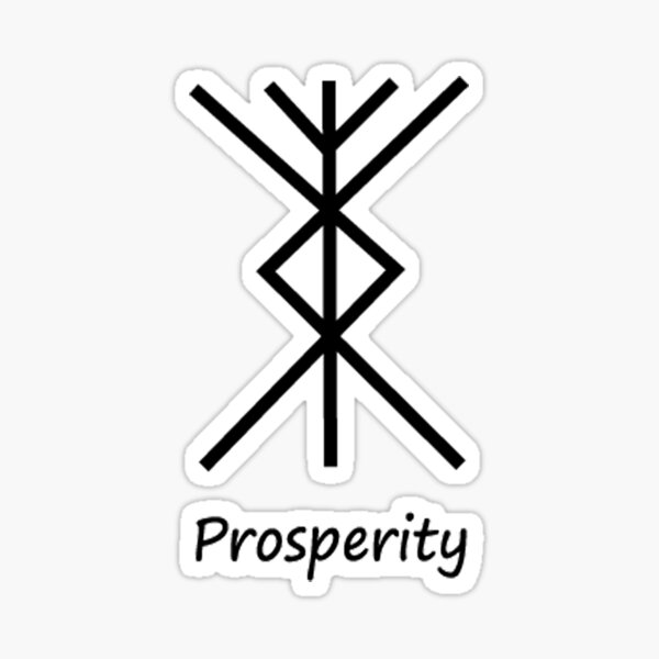 "Ancient runes of prosperity." Sticker for Sale by ZingItem | Redbubble