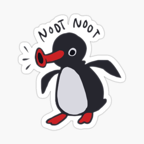 "pingu noot noot" Sticker by Entropy44 | Redbubble