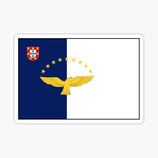 "Azores Flag Gifts, Stickers & Products" Sticker by mpodger | Redbubble