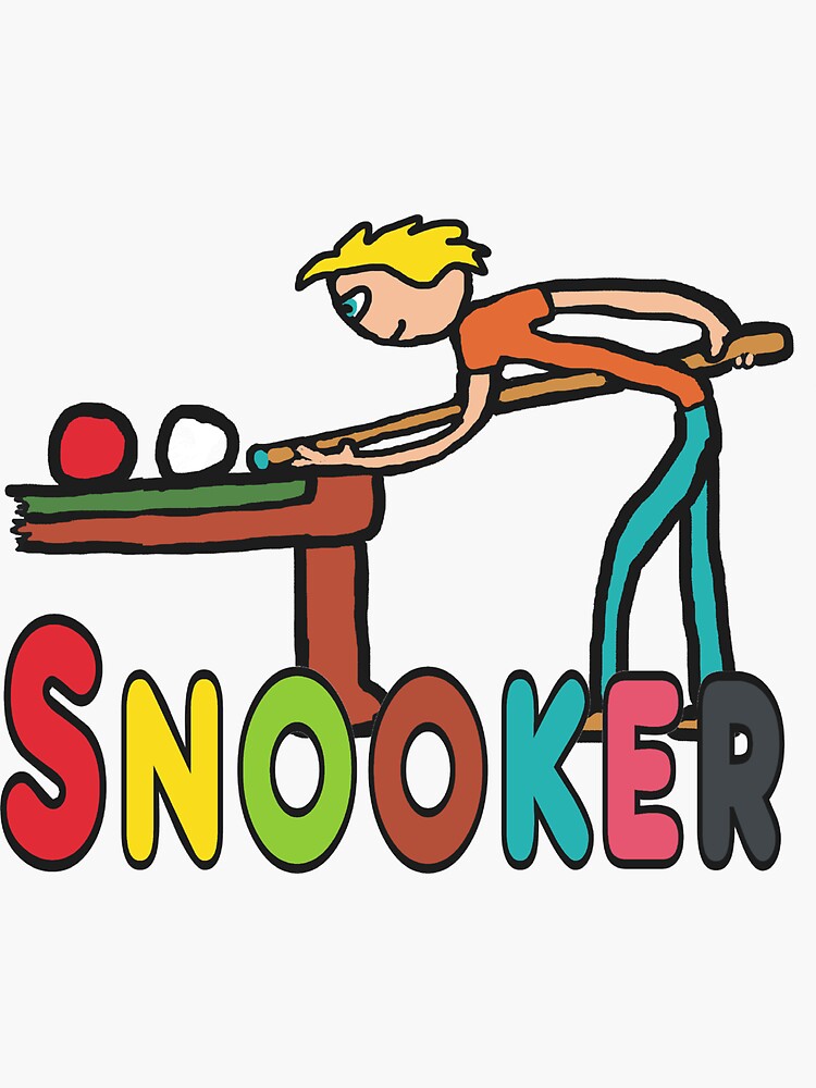 "Snooker" Sticker by Mark-Ewbie | Redbubble