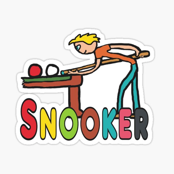 "Snooker" Sticker by Mark-Ewbie | Redbubble