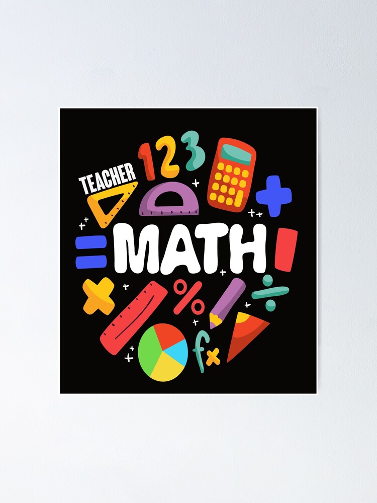 "math teacher" Poster for Sale by virilamissa | Redbubble