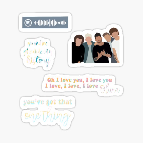 "One Direction Sticker Pack" Sticker by elliebass | Redbubble